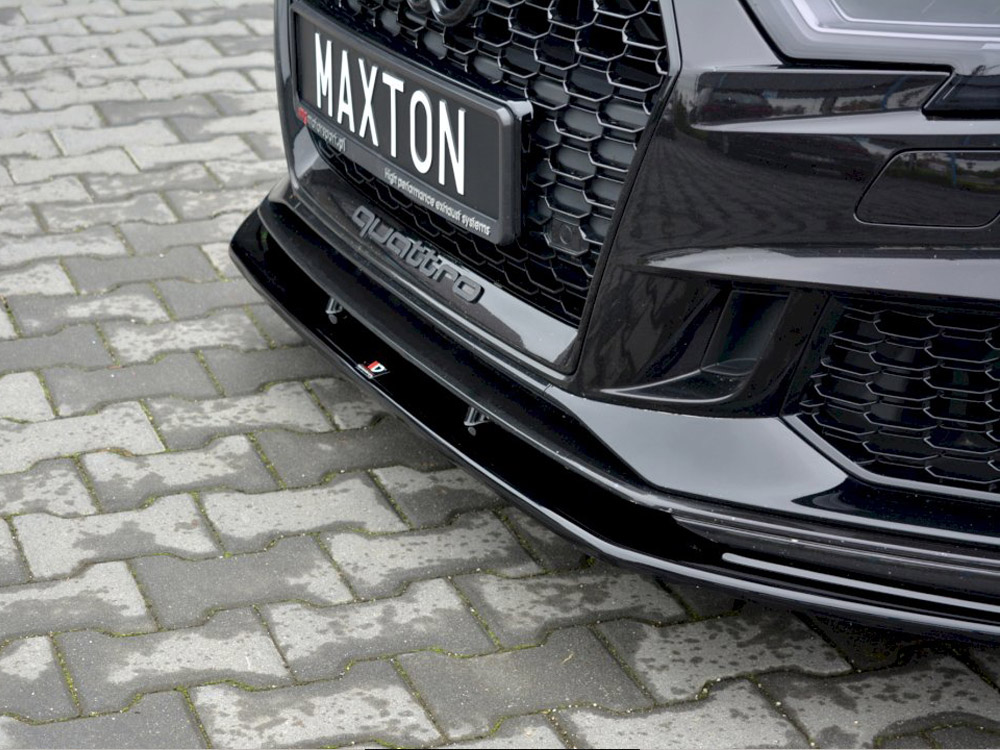 Front Splitter V.1 Audi RS3 8V Facelift Sportback (2017 - UP) - Maxton ...