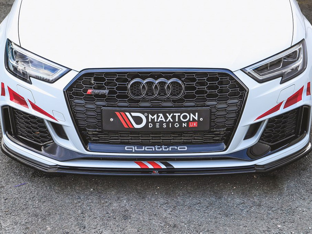 Front Splitter V.2 Audi RS3 8V Facelift Sportback (2017-2020) - Maxton ...