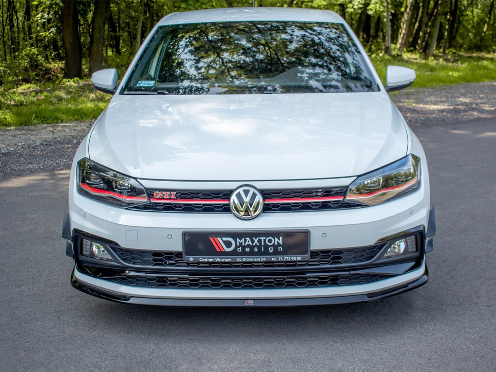 Front Splitter V.3 Volkswagen Polo GTI / R-Line Mk 6 - Maxton Design UK