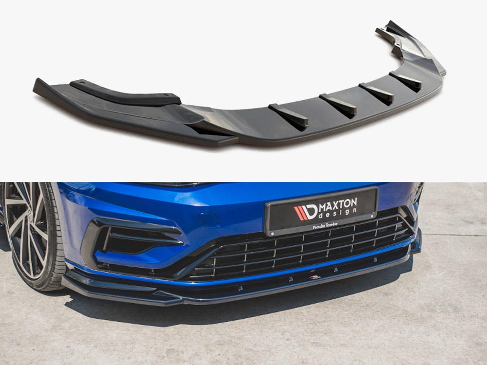 Front Splitter V.9 Volkswagen Golf R / R-Line Mk 7 Facelift - Maxton ...