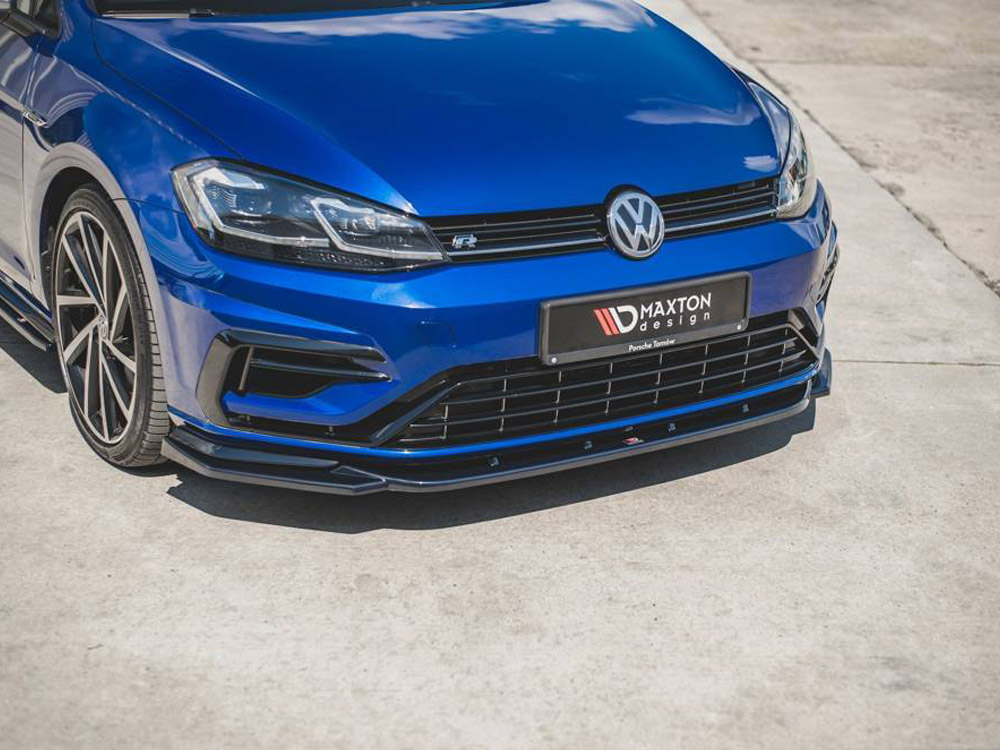 Front Splitter V.9 Volkswagen Golf R / R-Line Mk 7 Facelift - Maxton ...