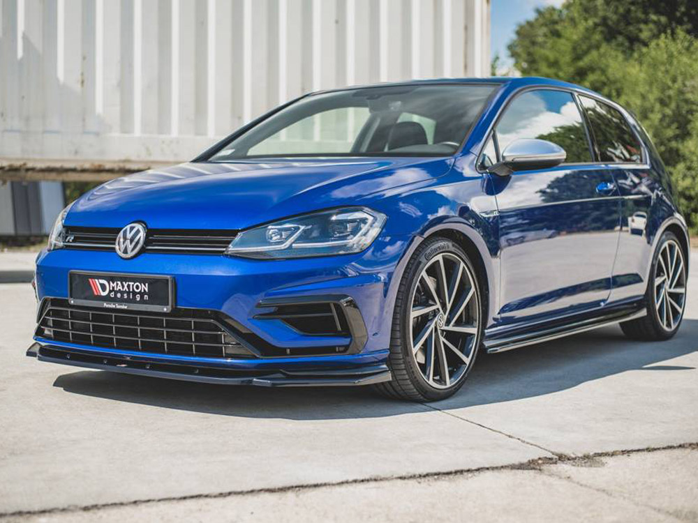 Front Splitter V.9 Volkswagen Golf R / R-Line Mk 7 Facelift - Maxton ...
