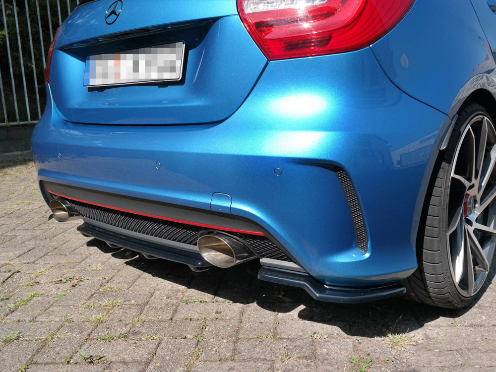 Rear Side Splitters Mercedes A-class W176 Amg-line Pre-facelift ...