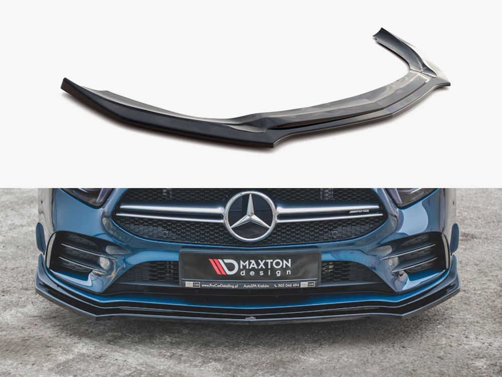Front Splitter V.2 Mercedes A35 AMG AERO W177 - Maxton Design UK