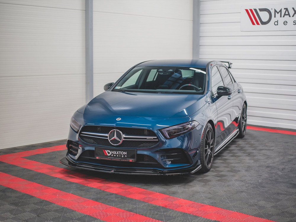 Front Splitter V.3 Mercedes A35 AMG AERO W177 - Maxton Design UK