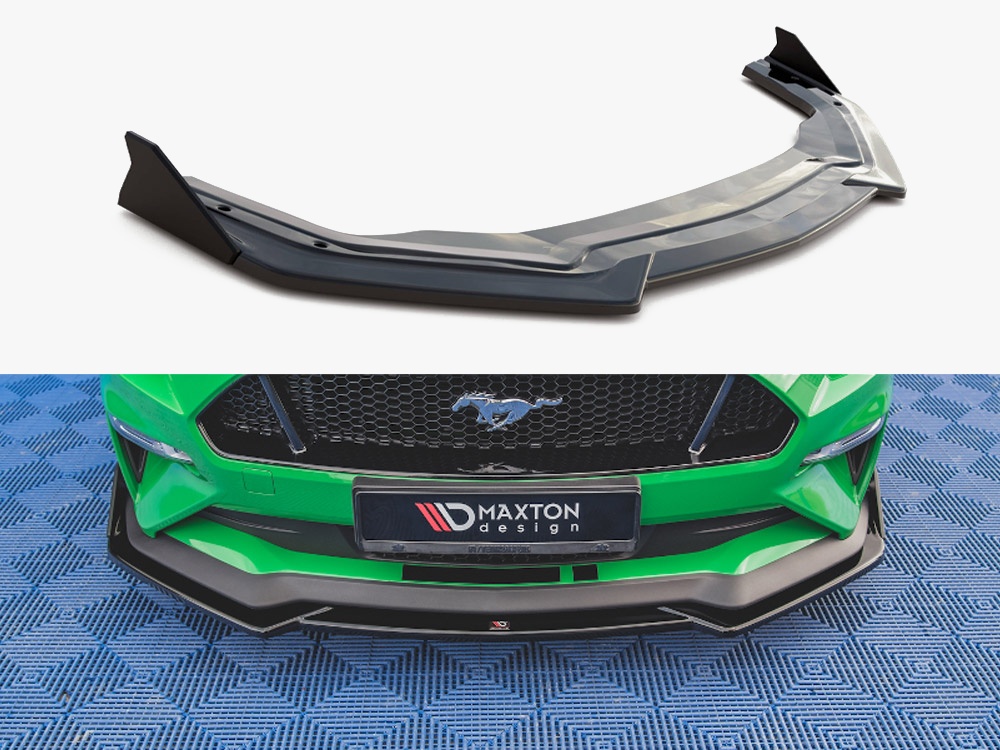 Front Splitter V.1 + Flaps Ford Mustang GT Mk 6 Facelift - Maxton Design UK