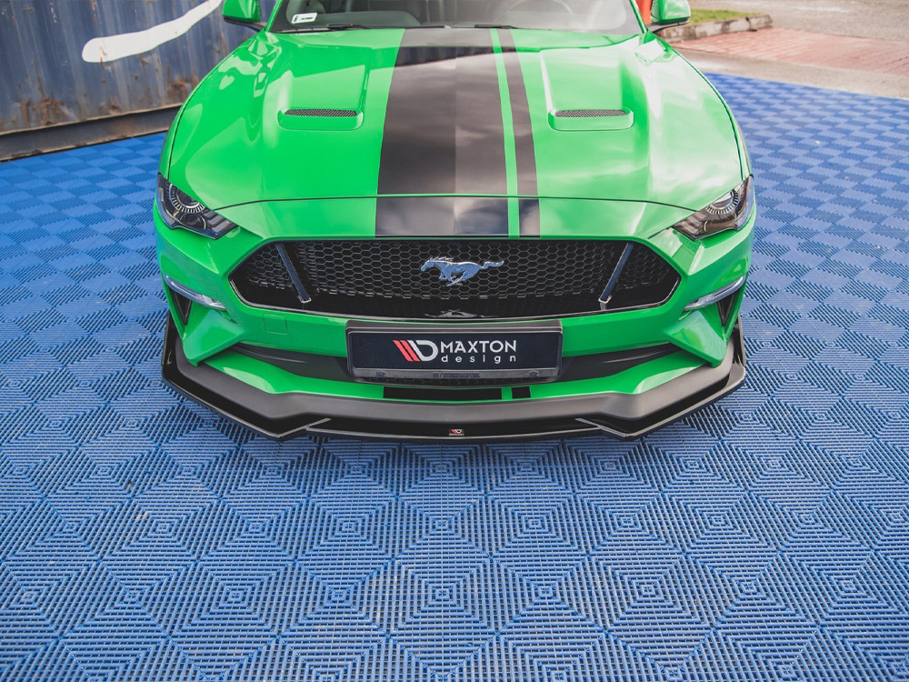 Front Splitter V.1 + Flaps Ford Mustang GT Mk 6 Facelift - Maxton Design UK