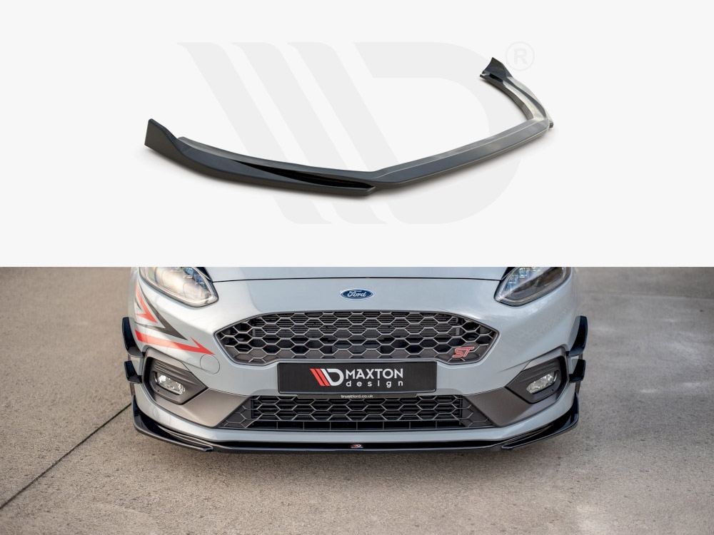 Front Splitter V.4 Ford Fiesta Mk 8 ST / ST-Line - Maxton Design UK