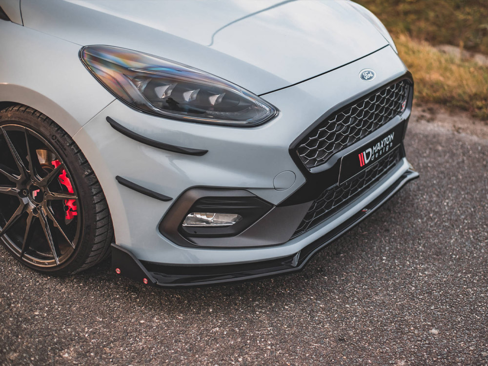 FRONT BUMPER WINGS (CANARDS) V.3 FORD FIESTA MK8 ST / ST-LINE (2017 ...