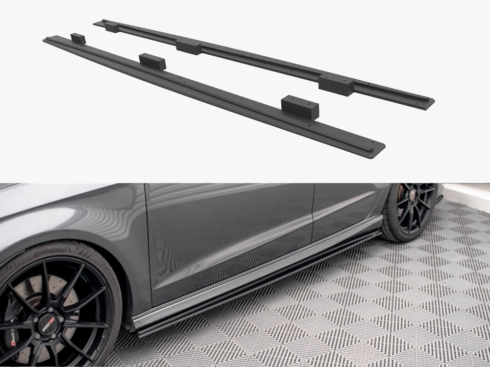 Street PRO Side Skirts Diffusers Audi S3 / A3 S-Line Sportback 8V ...