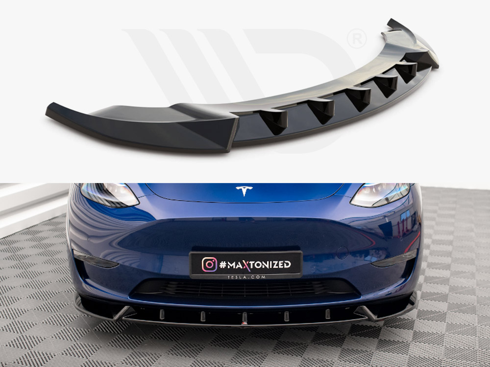 Front Splitter V.1 Tesla Model Y - Maxton Design UK