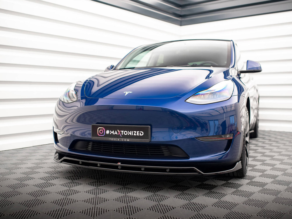 Front Splitter V.2 Tesla Model Y - Maxton Design UK