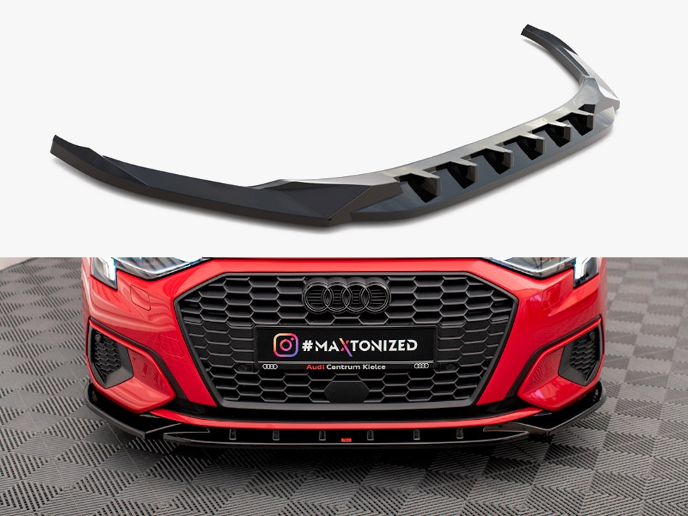 Front Splitter V.1 Audi A3 8Y - Maxton Design UK