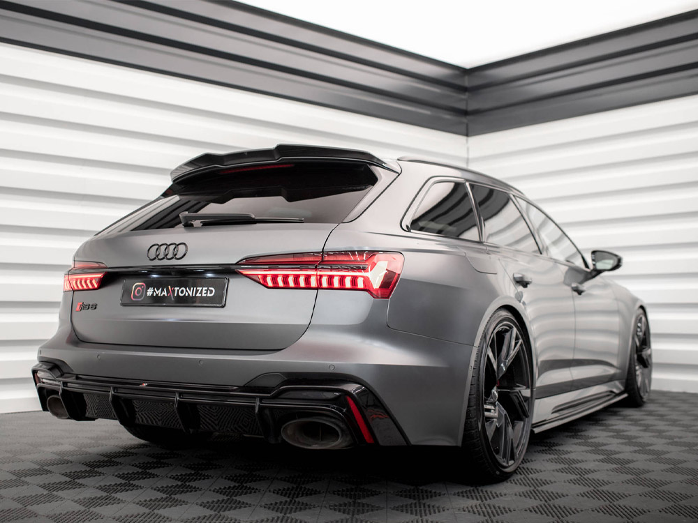 Carbon Fiber Tailgate Spoiler Audi RS6 C8 - Maxton Design UK