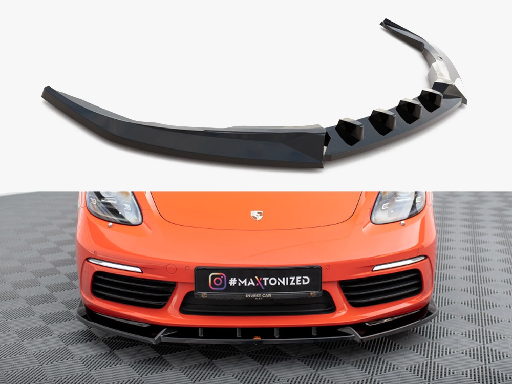 Front Splitter V.1 Porsche 718 Cayman 982c - Maxton Design UK