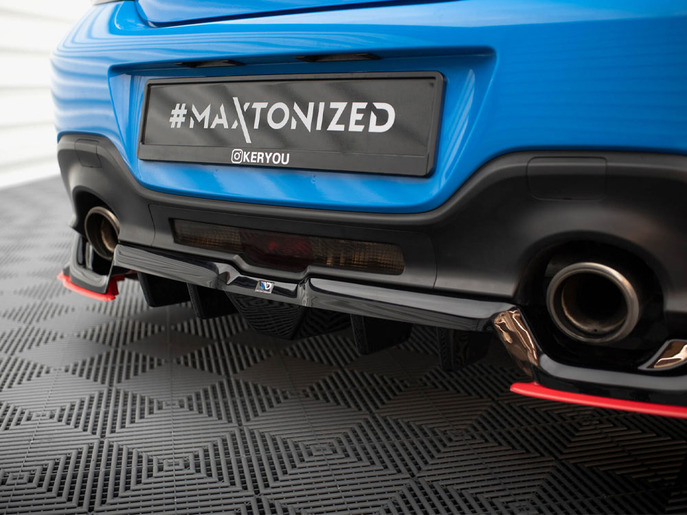 Central Rear Splitter (Vertical Bars) V.2 Toyota GR86 Mk 1 - Maxton ...