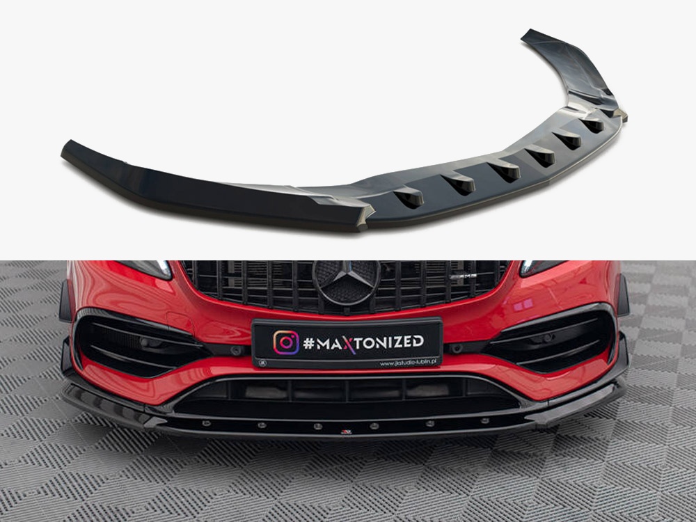 Front Splitter V.1 Mercedes A45 AERO W176 Facelift (2015-2018) - Maxton ...