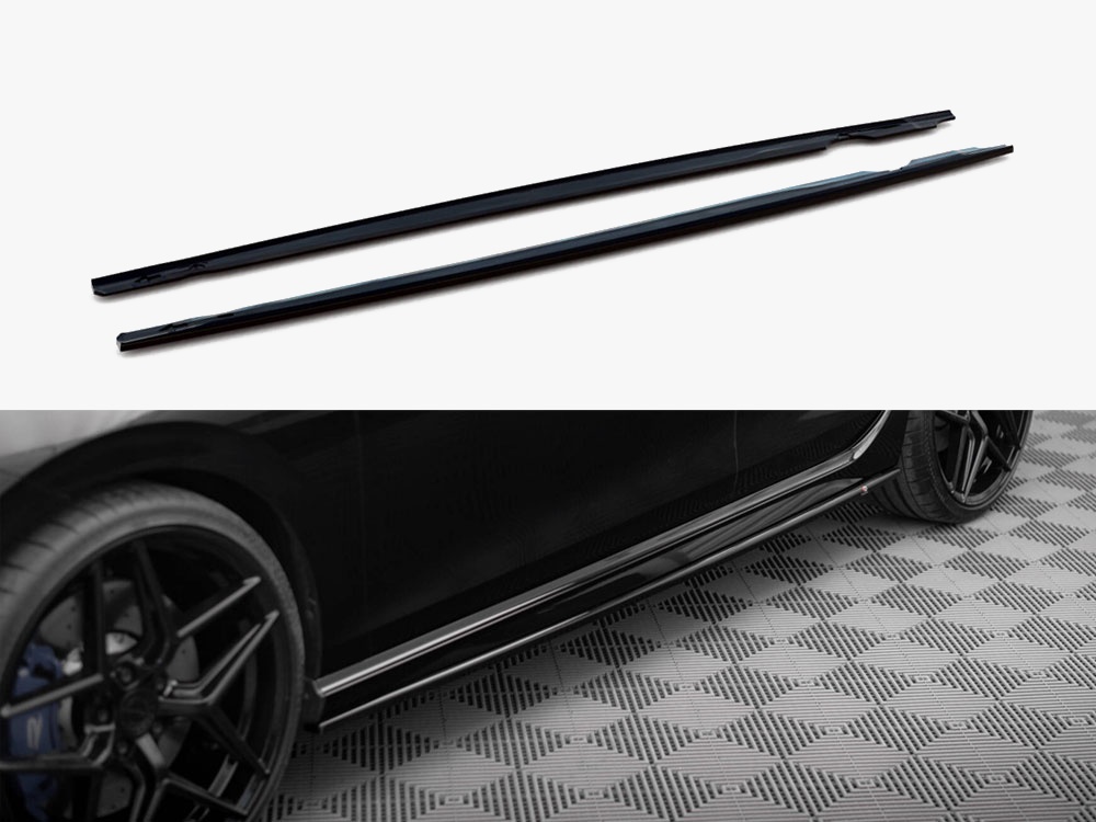Side Skirts Diffusers V.3 Volkswagen Golf R Mk 8 - Maxton Design UK