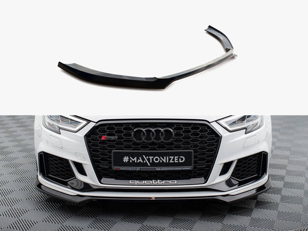 Front Splitter V.5 Audi RS3 Sedan 8V Facelift - Maxton Design UK