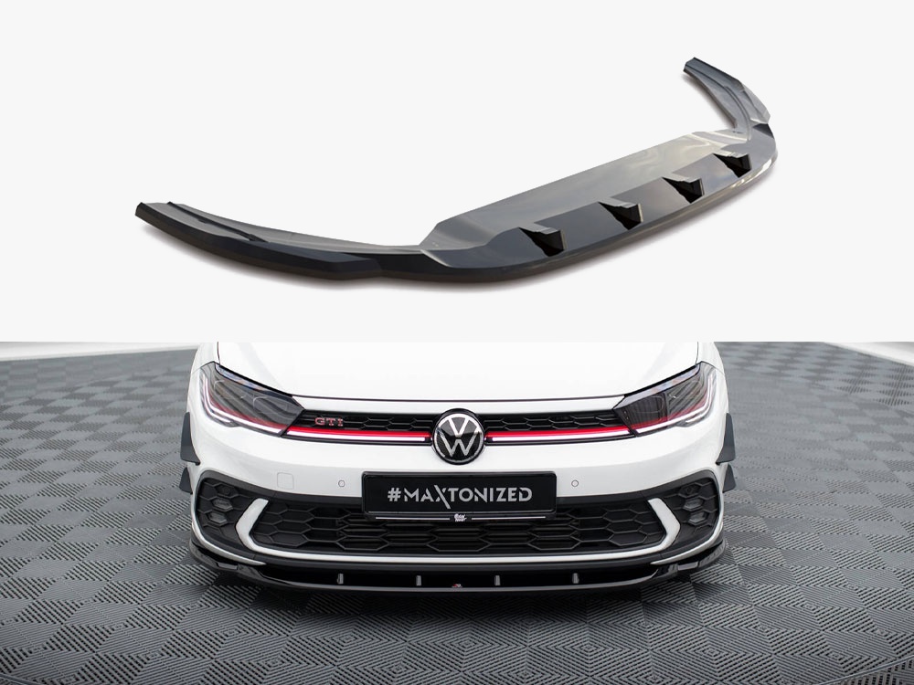 Front Splitter V.1 Volkswagen Polo GTI Mk 6 Facelift - Maxton Design UK