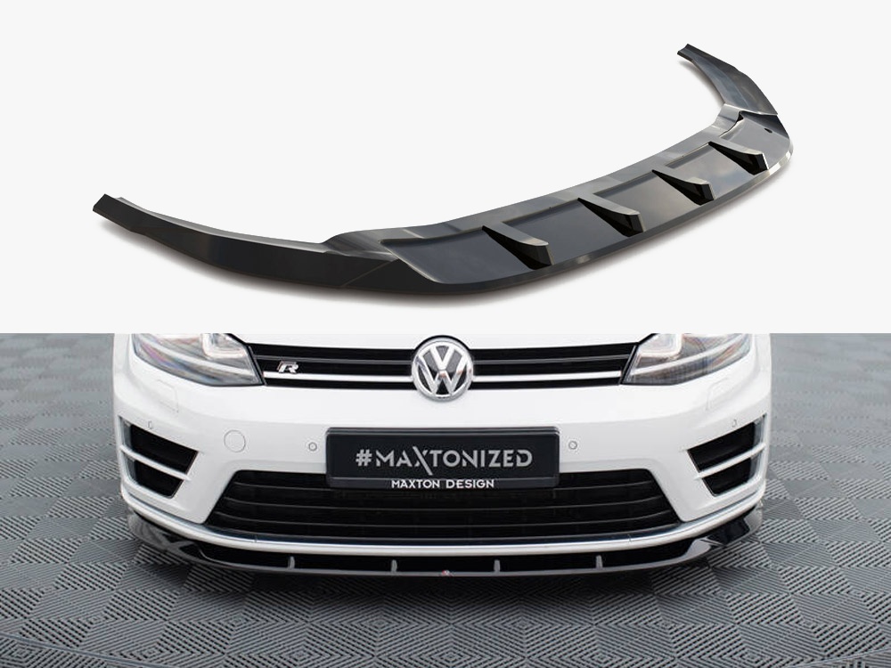 Front Splitter V.6 Volkswagen Golf R / R-Line Mk 7 - Maxton Design UK