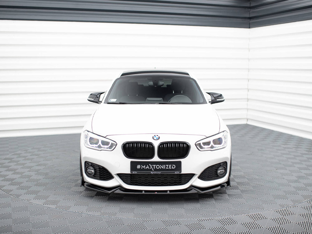 Front Splitter V.5 + Flaps BMW 1 M-Pack / M140i F20 Facelift - Maxton ...