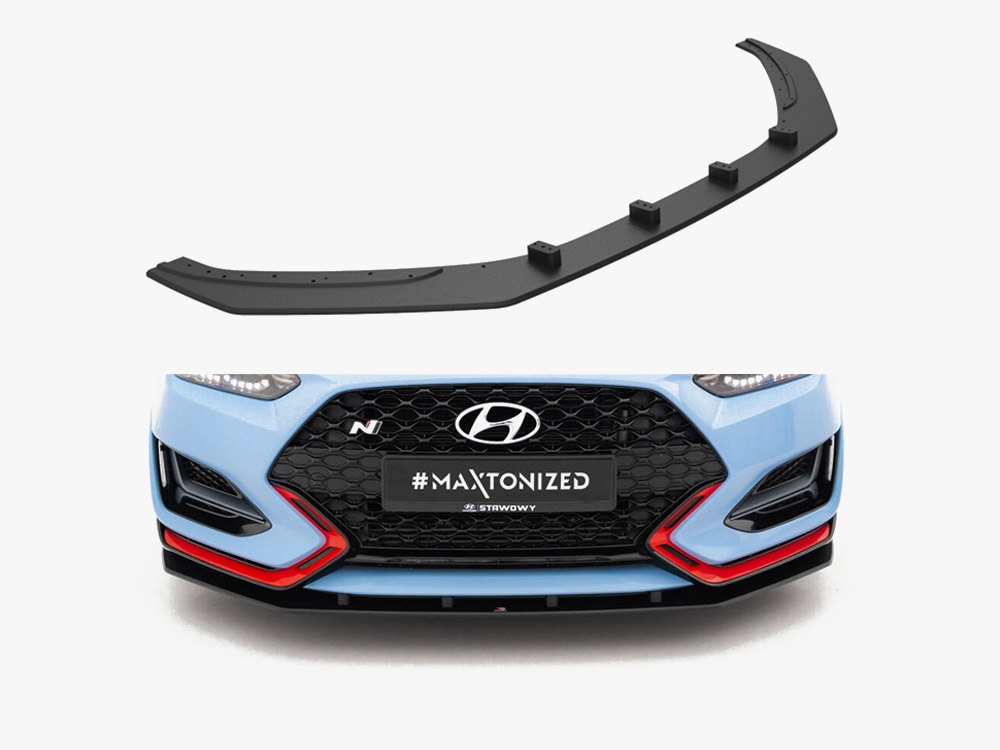 Street PRO Front Splitter Hyundai Veloster N Mk 2 - Maxton Design UK