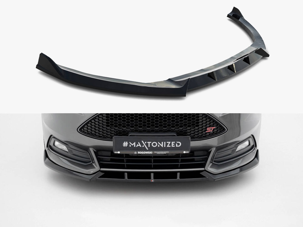 Front Splitter V.6 Ford Focus ST Mk 3 Facelift - Maxton Design UK