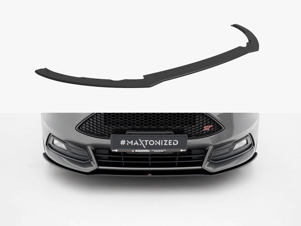 Street PRO Front Splitter Ford Focus ST Mk 3 Facelift - Maxton Design UK