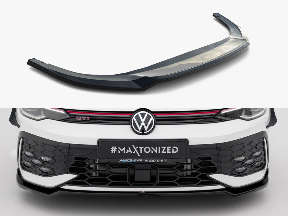 Front Splitter V.3 Volkswagen Golf GTI / GTE / R-Line Mk 8 Facelift ...