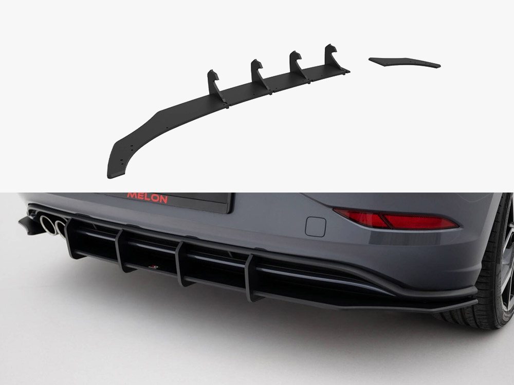 Street PRO Rear Diffuser Volkswagen Polo GTI Mk 6 Facelift - Maxton ...