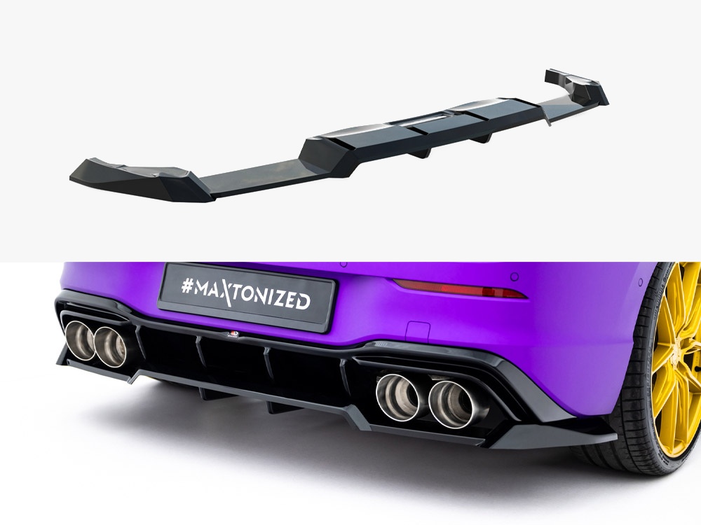 Rear Splitter (Vertical Bars) V.2 Volkswagen Golf R Mk 8 / Mk 8 ...