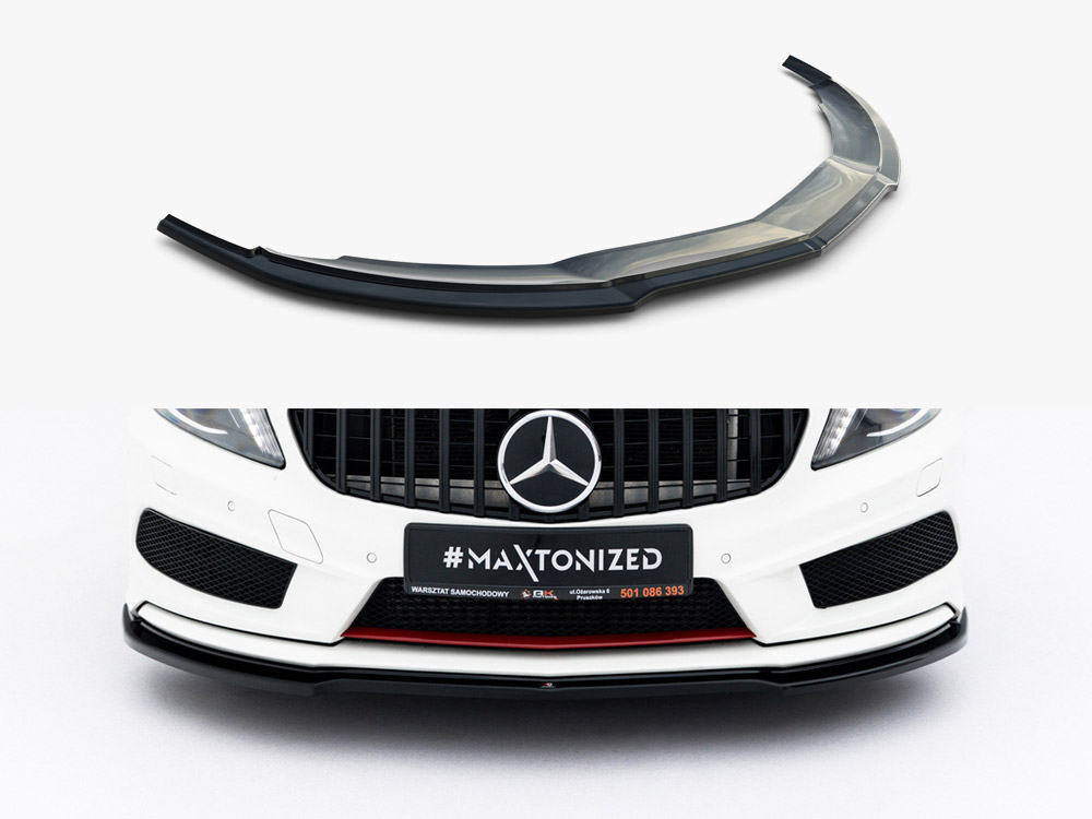 Front Splitter Mercedes W176 AMG-Line Pre-Facelift - Maxton Design UK