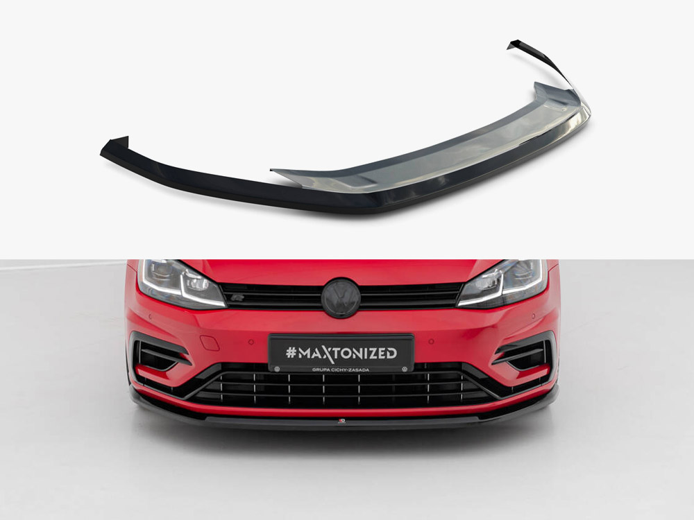 Front Splitter V.6 Volkswagen Golf R / R-Line Mk 7 Facelift - Maxton ...